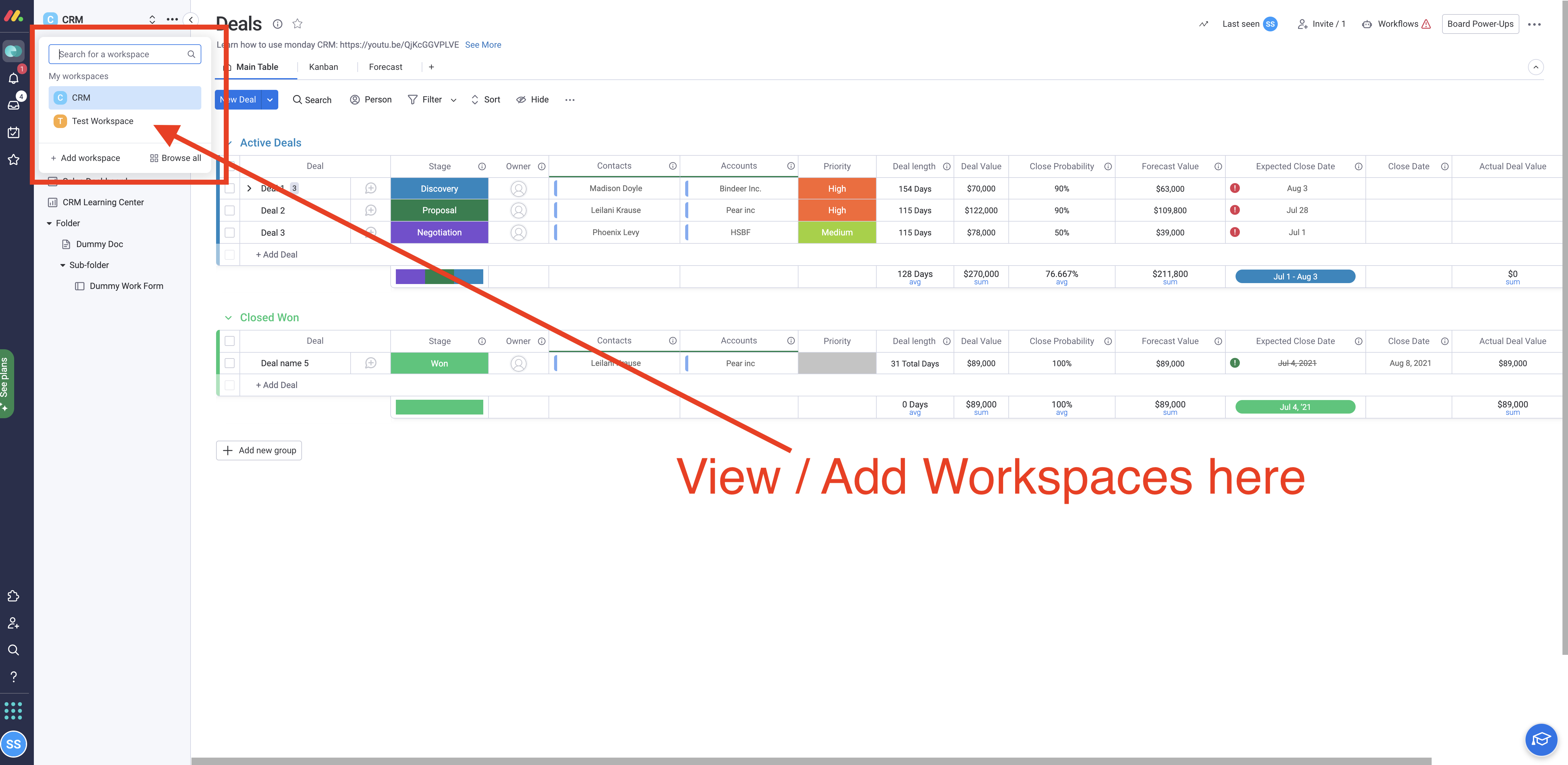 The hierarchy of data in Monday.com | botsquad.co.nz